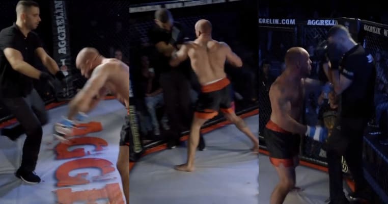 WATCH: MMA Fighter Power Punches Referee After Losing