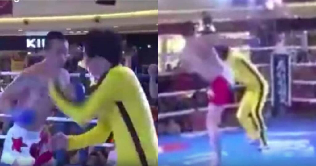 WATCH: MMA Fighter KOs Fake Bruce Lee in 12 Seconds