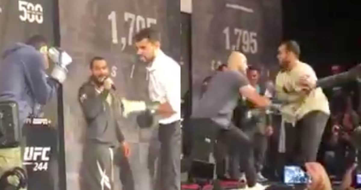 WATCH: Jorge Masvidal Gets Fans to Fight on Stage